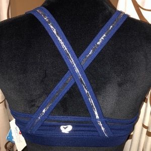 vibrant vixen | Intimates & Sleepwear | Blue Cross Back Scoop Neck ...